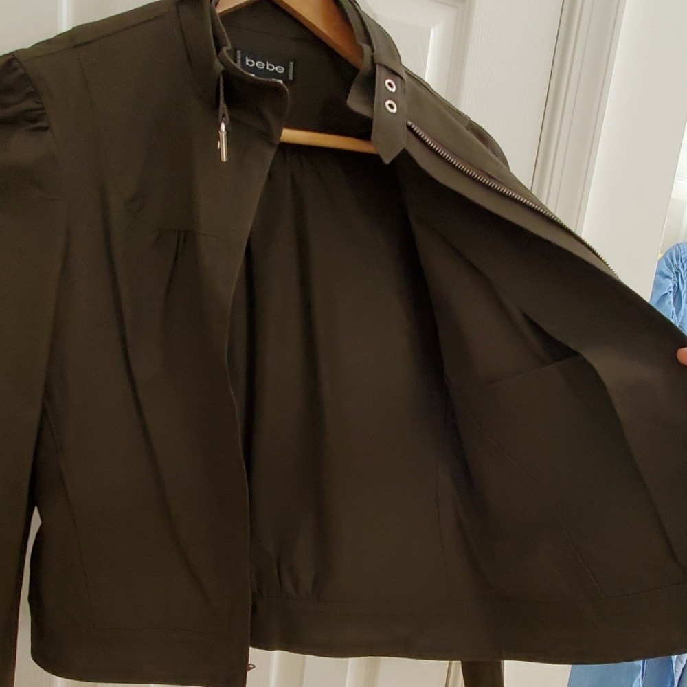 1998 Bebe Vintage Bomber Jacket Military Green - Gem